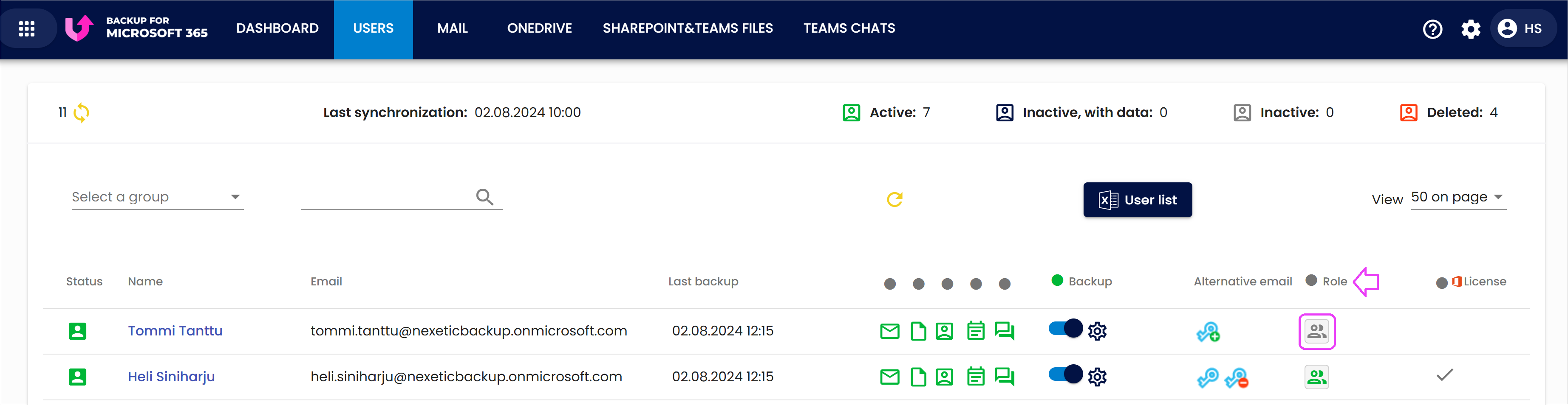 Role-based access control (RBAC) – Nexetic Support