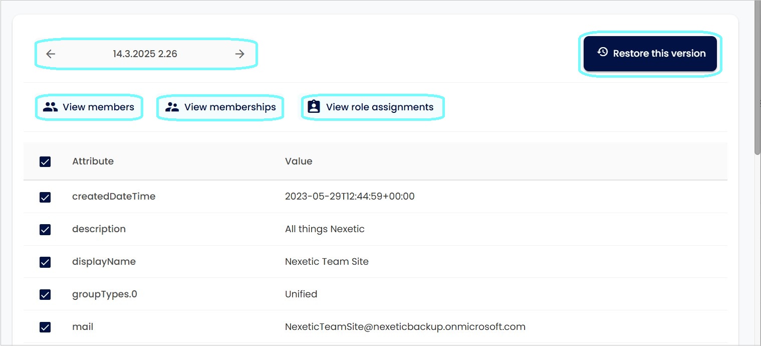 How to restore Groups from Entra ID backup – Nexetic Support